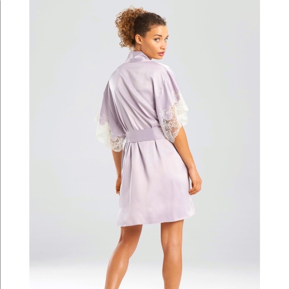 Natori | Intimates & Sleepwear | Nwt Natori Feather Lace Trim Satin ...